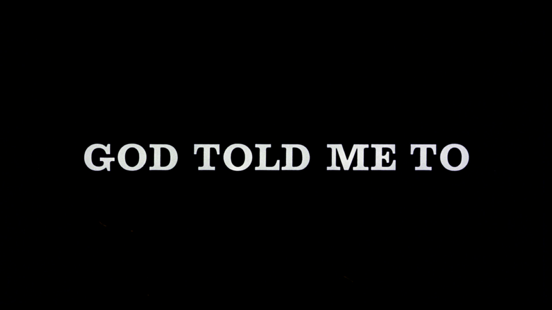 'God Told Me To' Blu-Ray Review